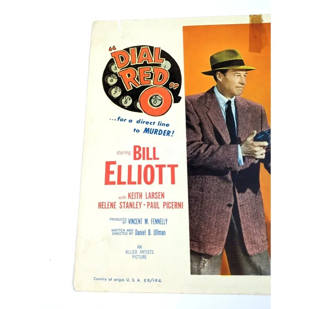American Vintage | Art | Dial Red O 955 Lobby Card Movie Poster Bill ...
